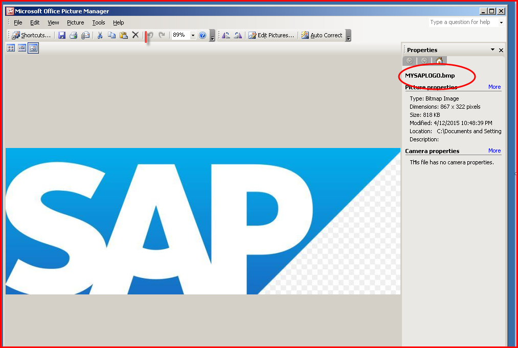 TECHSAP : 7. Smartform : Displaying a logo on a Smartform Window