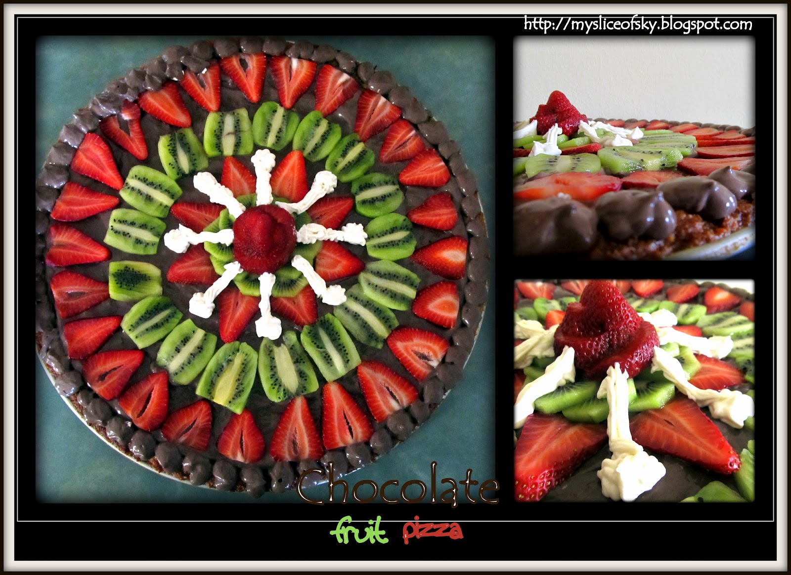 My Slice of Sky: Chocolate Fruit Pizza. [with gluten-free crust]