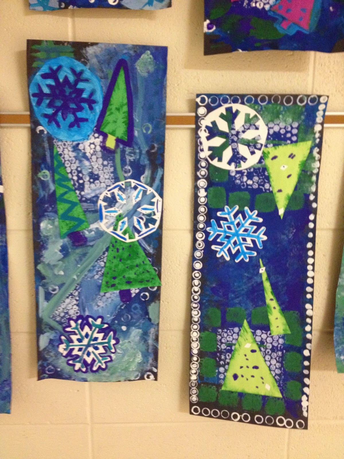 WHAT S HAPPENING IN THE ART ROOM 5th Grade Winter Collages
