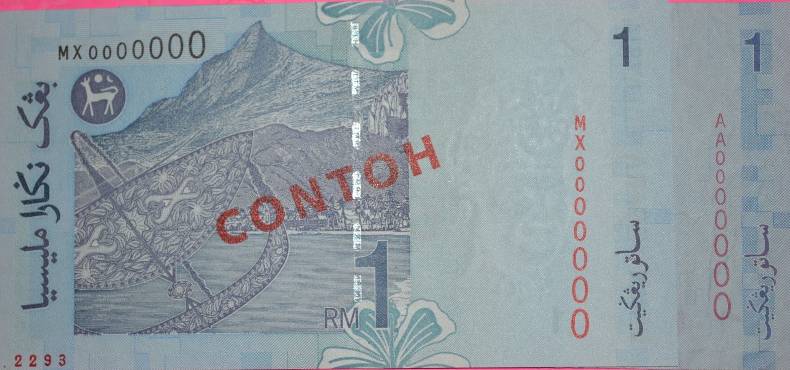 Galeri Sha Banknote: SPECIMEN RM1 TAN SRI ZETI AKTAR AZIZI variety II