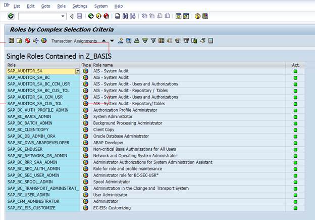SAP Basis For Beginner: How to view all single roles that attached to a ...