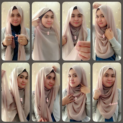 Gambar Tutorial Hijab Modern Syar'i | Blog Jilbab Cantik