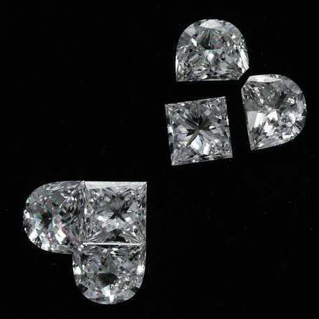 taraa jewels: Pie cut Diamonds