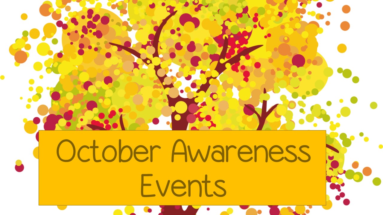 October Awareness Days for School Counselors