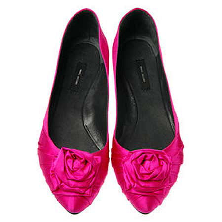 Completely Classic: Pink Flats With Roses