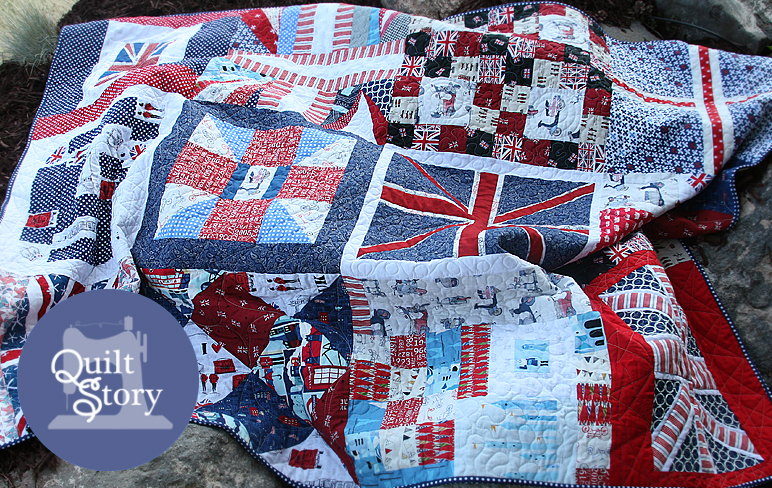 Quilt Story: England quilt for our Daddy...