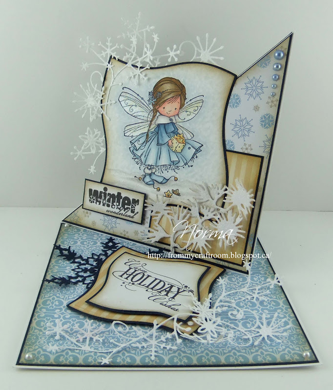 From My Craft Room: Winter Wonderland Fairy in Blue