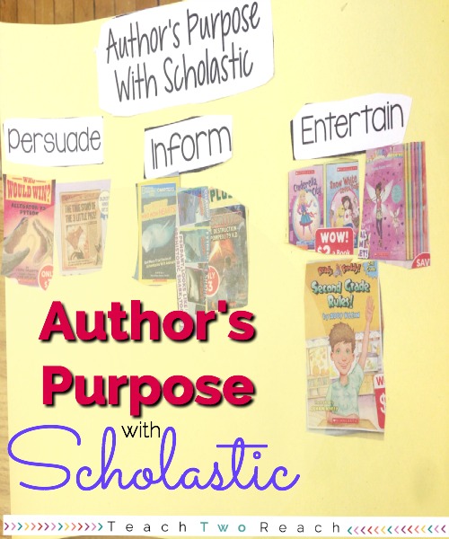 Author's Purpose with Scholastic - Teach Two Reach 2nd Grade Happenings