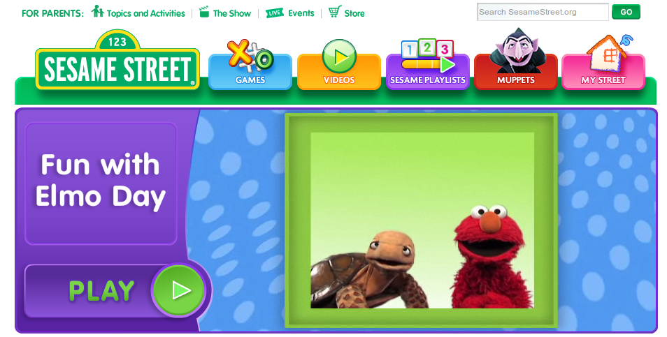 Preschool Technology Readiness: Sesame Street's Interactive Website