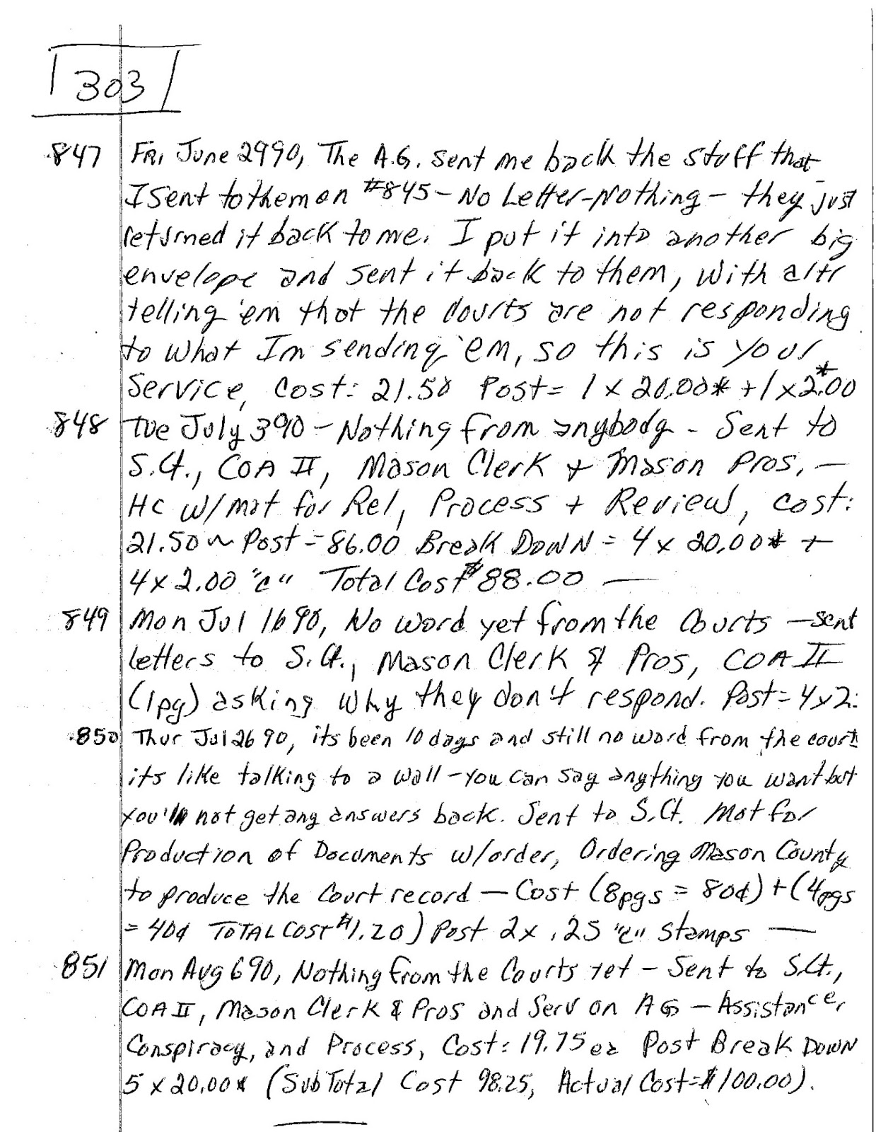 In Birdy's Eyes:: Handwritten 30 Year Daily Prison Log