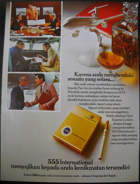 IKA14- Iklan Djadoel Rokok 555 ( 6 Lembar ) | Barang Antik Klasik