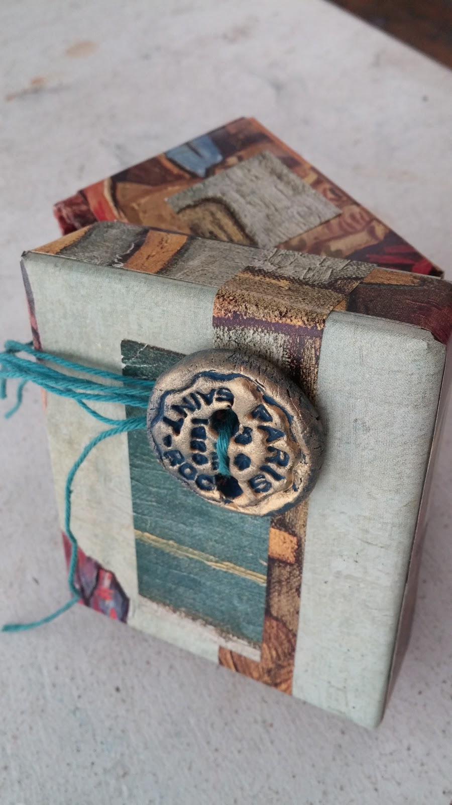 Van Gogh box and Hotel New Hampshire book · Cindy Tonkin