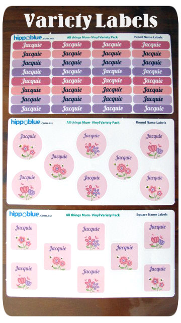 The cutest labels - Hippo Blue