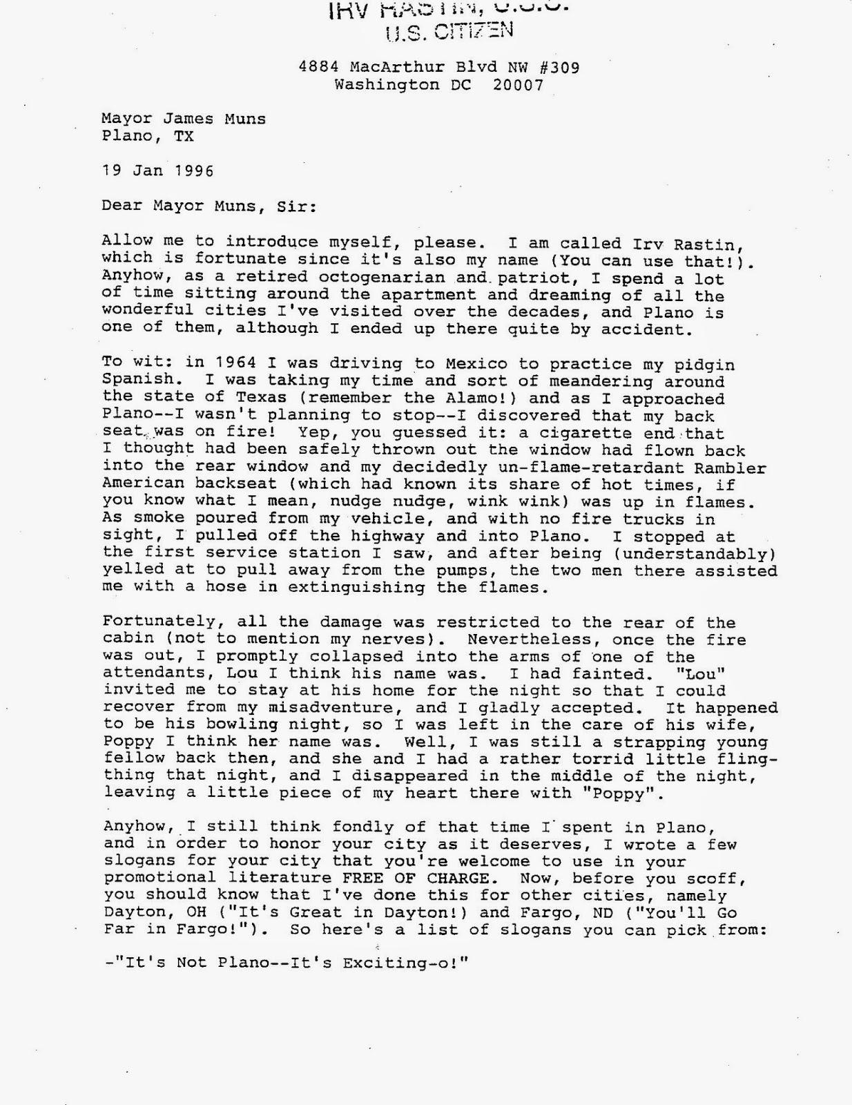 Trashball! A Subsidiary of Ex-Communicated Communications, Inc.: Irv ...