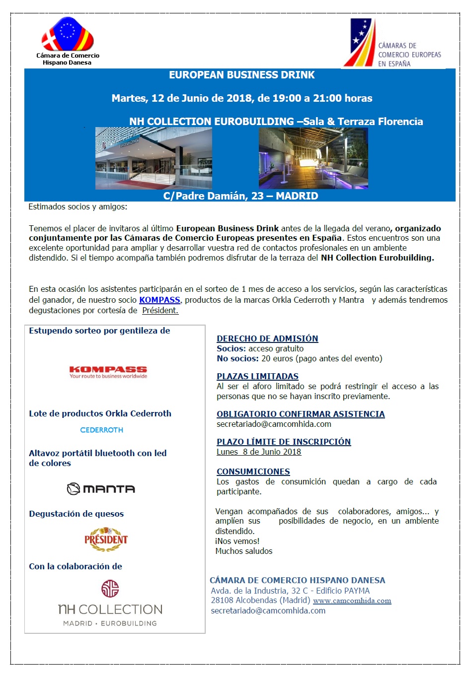Cámara de Comercio Hispano-Danesa: European Business Drink Invitacion ...