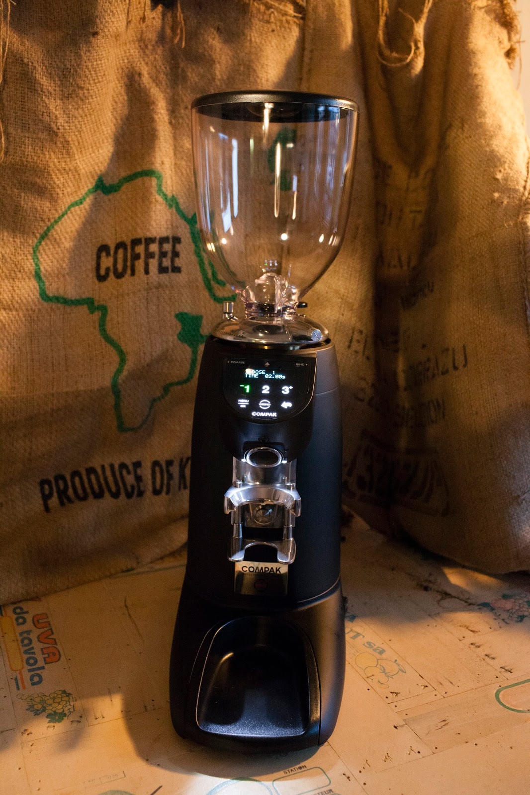 Compak E8 "Lucidate Red Speed Burr Set" grinder