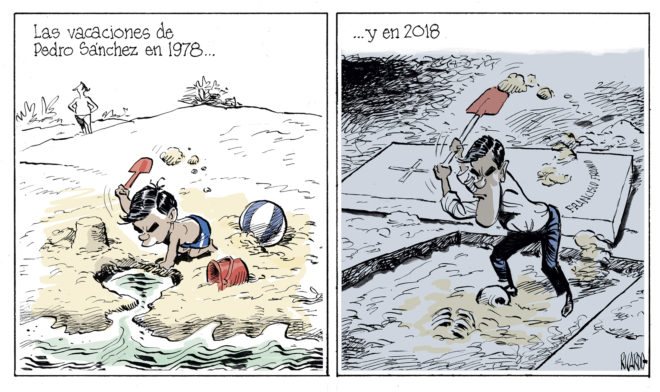Viñetas para sonreír y pensar: A lo que se dedica Pedro Sánchez como ...