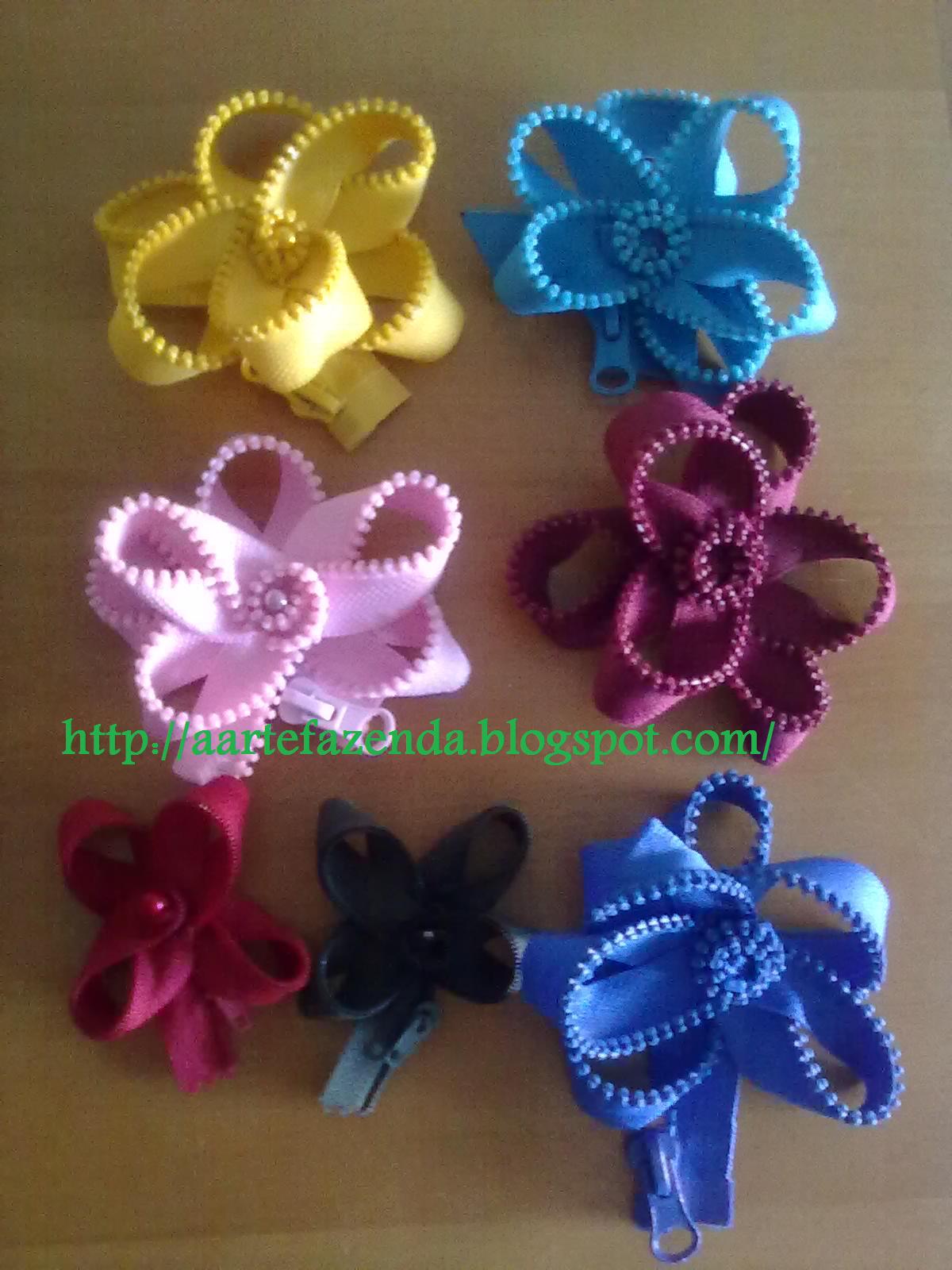 A Arte Fazenda: Trabalhos com Fecho Eclair - zipper