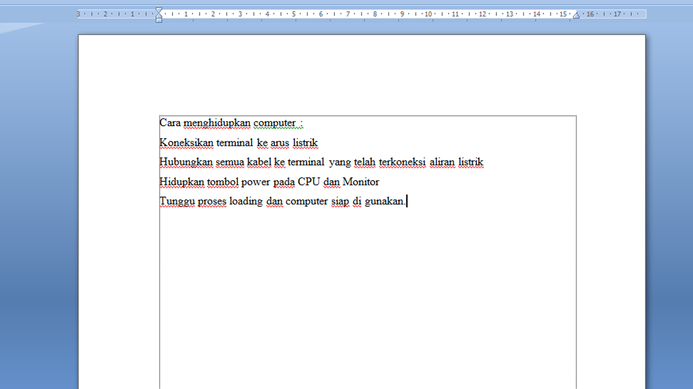 Cara Membuat Bullet dan Numbering