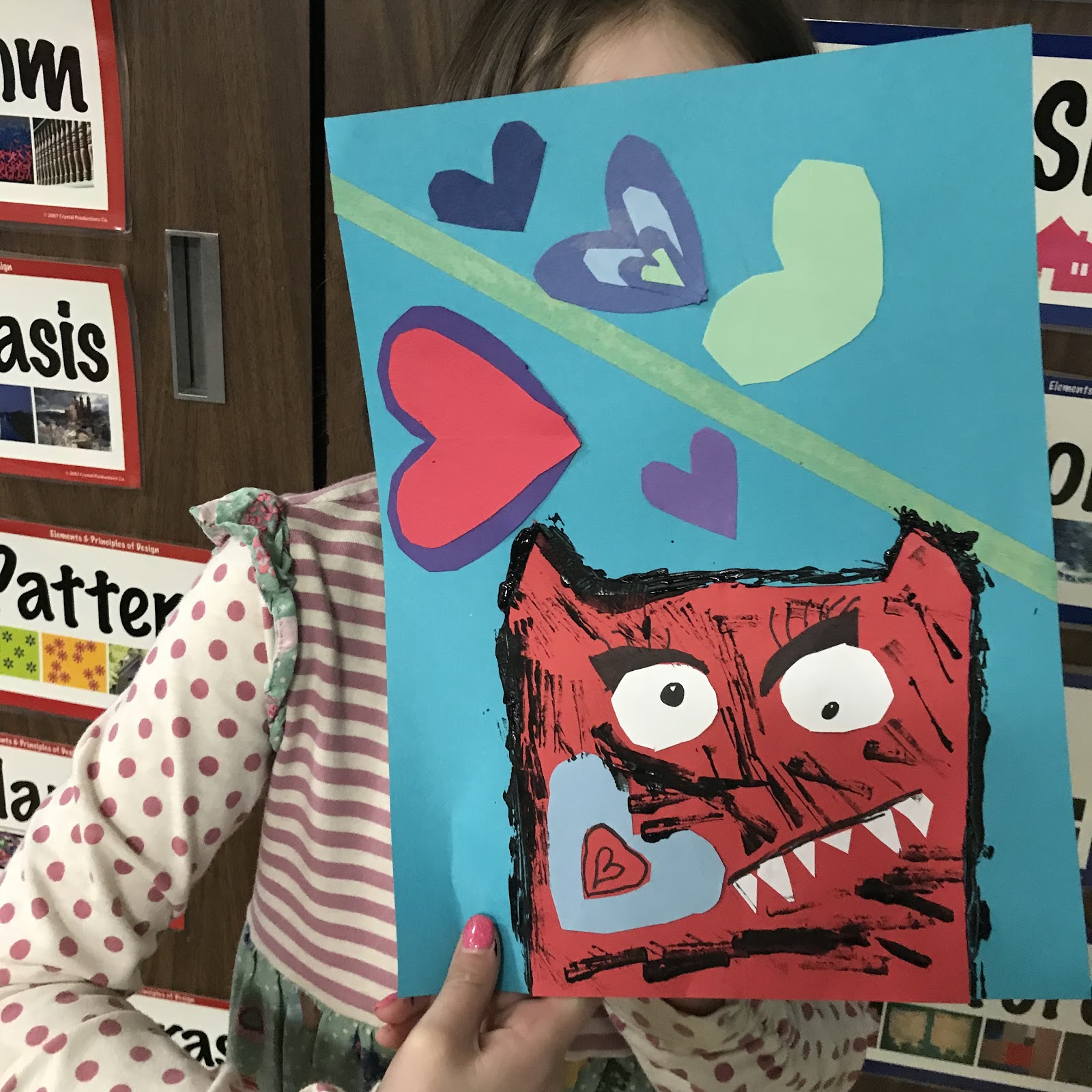 Elements of the Art Room: 1st grade Love Monsters