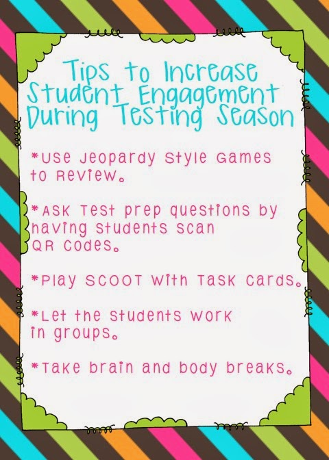 Increase Student Engagement during Testing Season | Adventures in ...