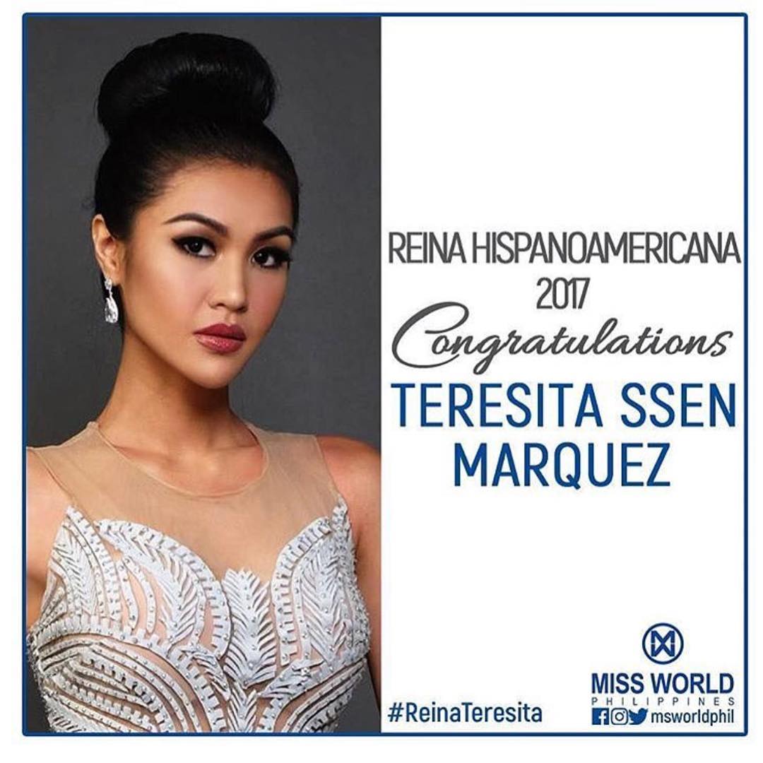 Teresita Ssen "Winwyn" Marquez Reina Hispanoamericana 2017 Winner | OMG ...