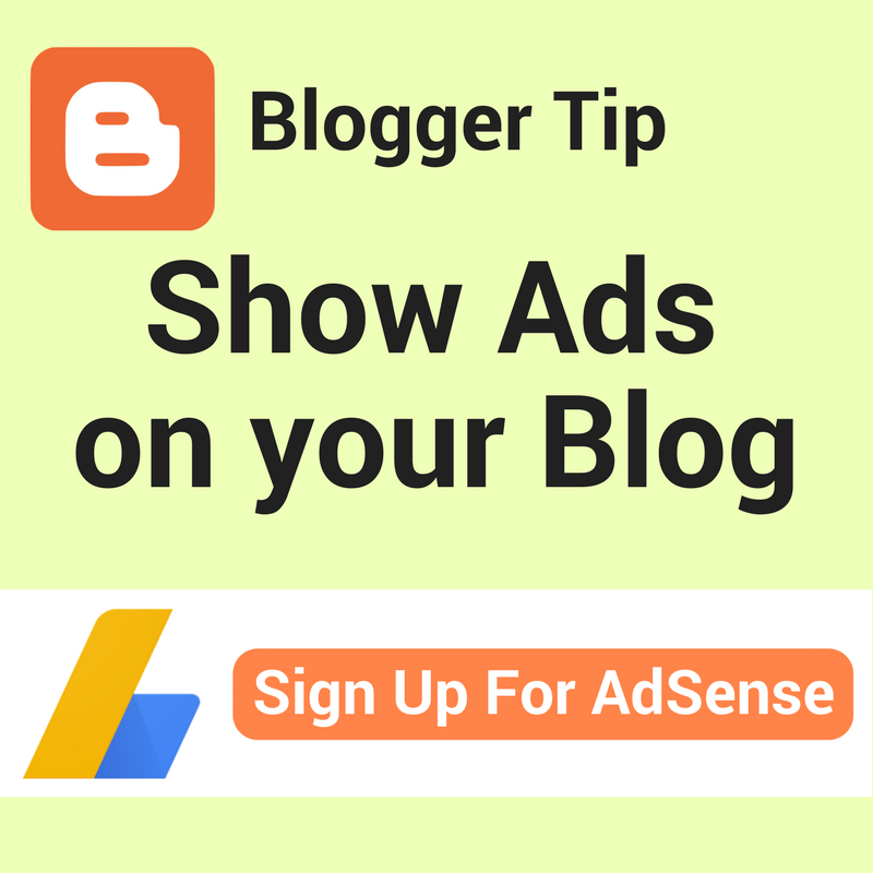 Monetize your Blogger blog with AdSense