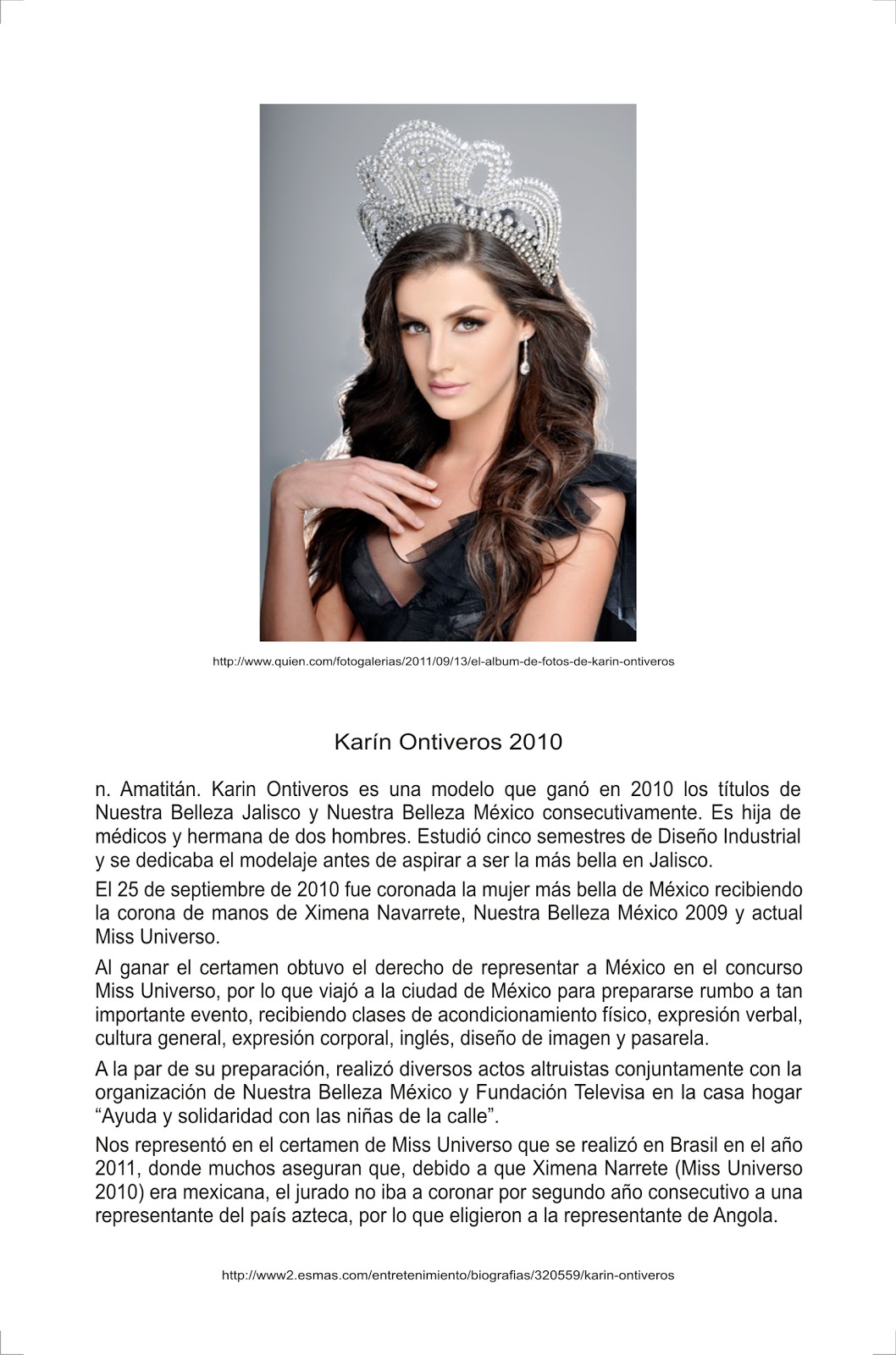 DE JALISCO PARA EL MUNDO: Karín Ontiveros, Nuestra Belleza México 2010 ...