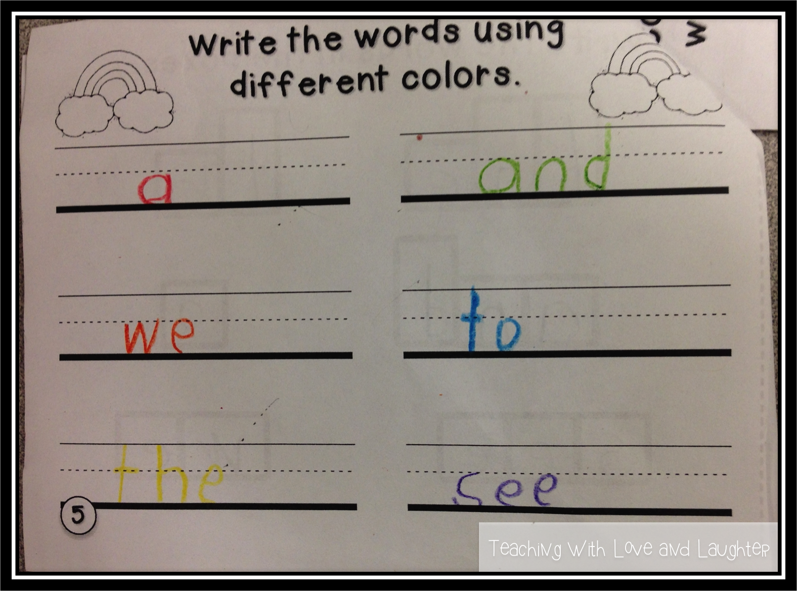 Teaching With Love and Laughter: Sight Word Booklets