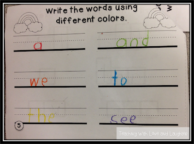 Teaching With Love and Laughter: Sight Word Booklets