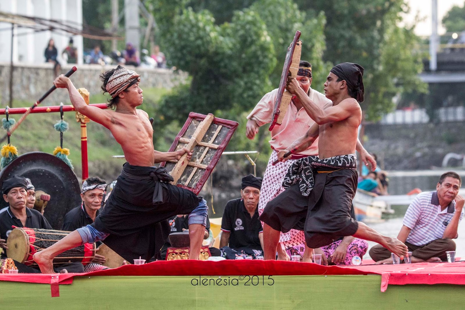 Presean, a test of Guts and agility real man on Lombok Island