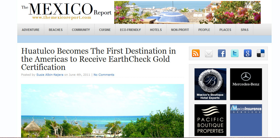 AdventureZ In Mexico 2010-2022: Huatulco Mexico Receives EarthCheck ...