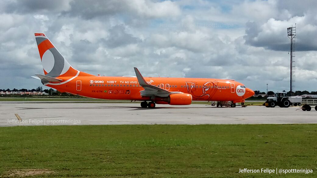 Spotter In JPA : 1ª visita do Boeing 738 (PR-GTM) da GOL com a pintura ...