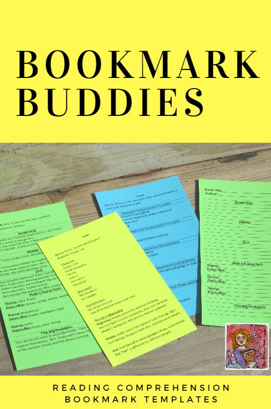 Reading Comprehension Bookmarks - Classroom Freebies