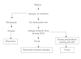 1500 ASUHAN KEPERAWATAN: Pathway / WOC Abses Mandibula