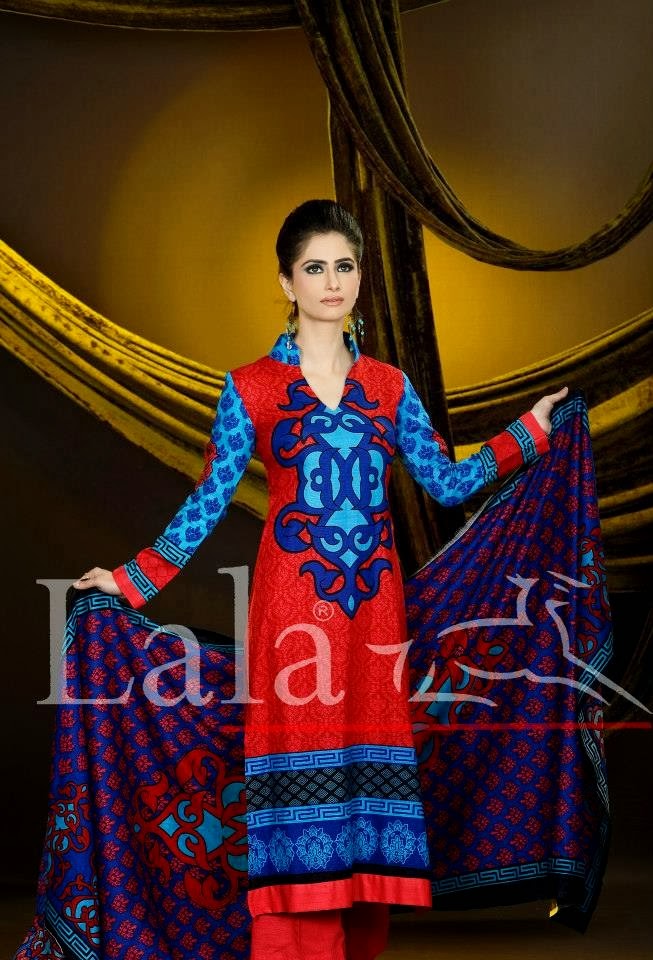 Lala Textiles Khaddar Collection 2013/14 By Sana & Samia | Afreen ...