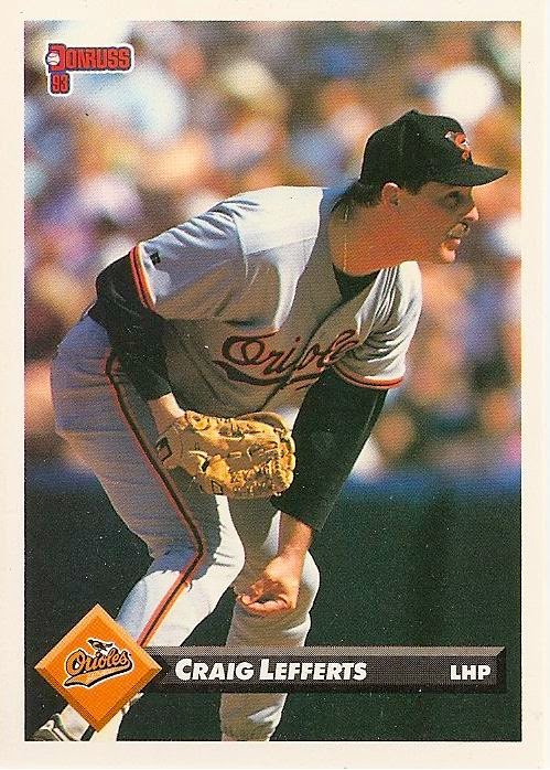 Orioles Card "O" the Day: Craig Lefferts, 1993 Donruss #1