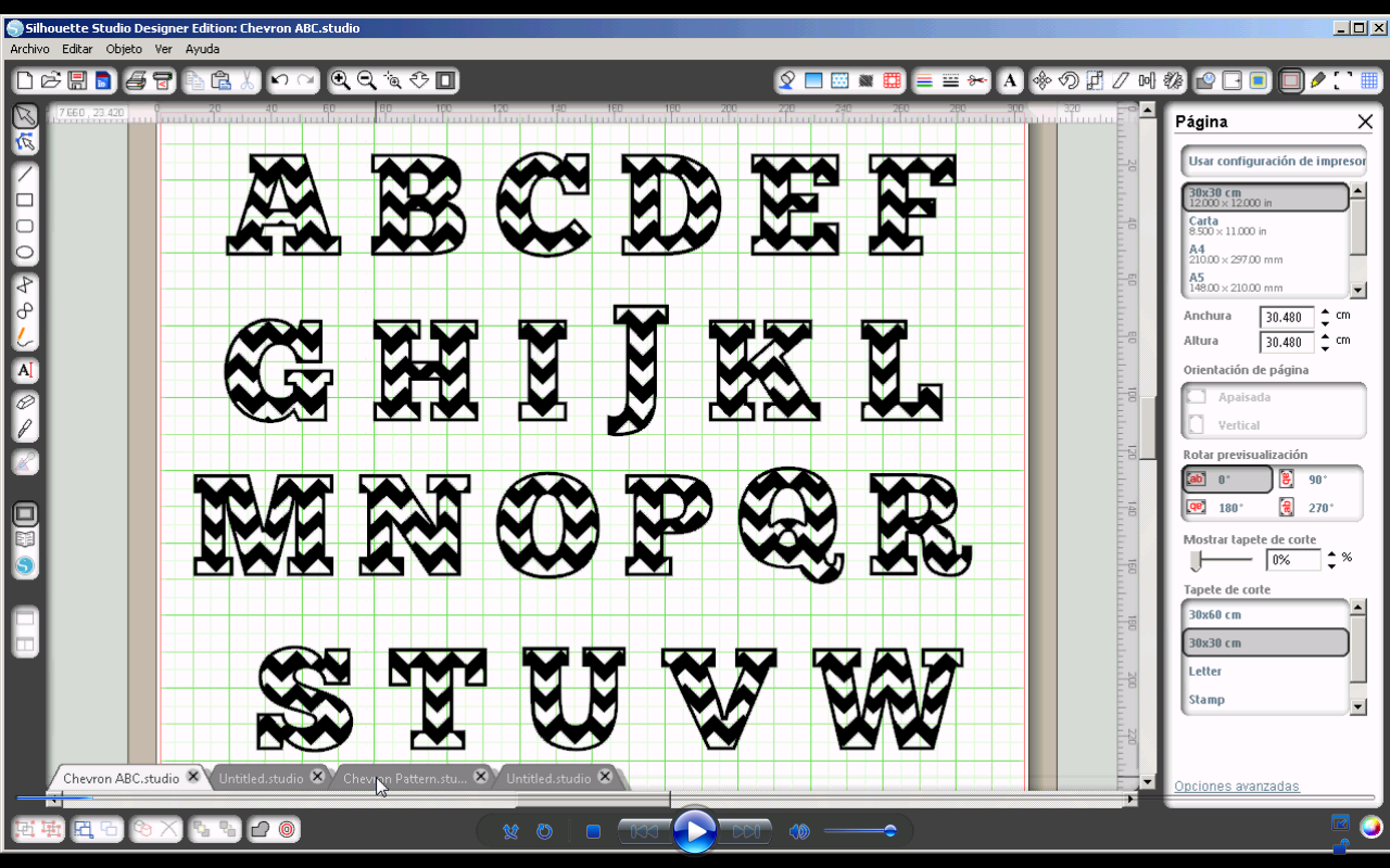 MiCameo: Como rellenar una letra o una figura con un patrón de corte en ...