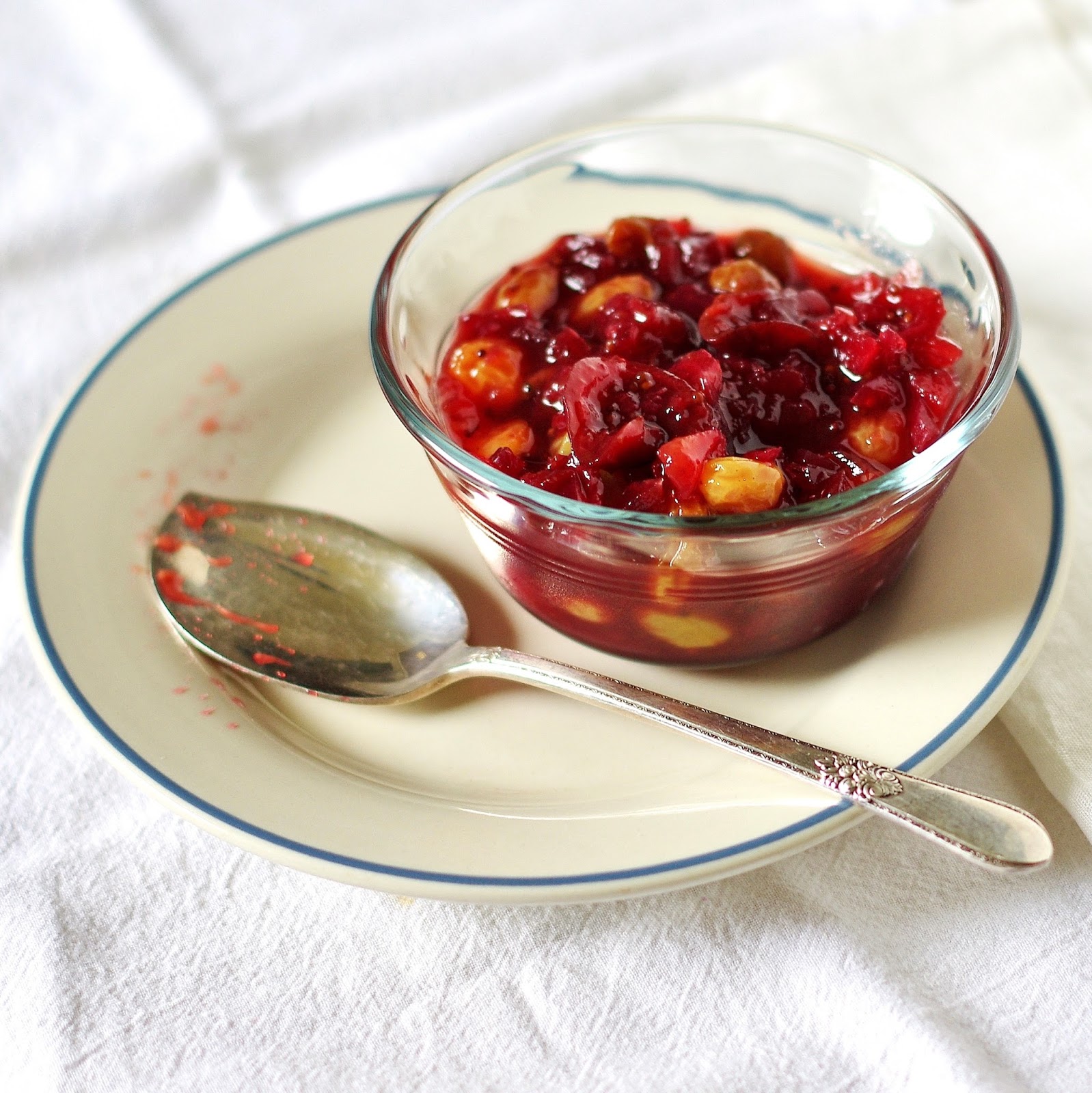 Sage Trifle: Fresh Cherry Chutney