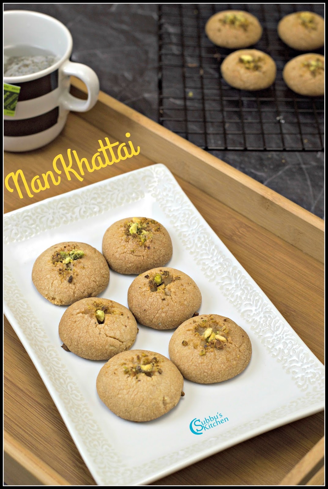 Whole Wheat NanKhatai | Nankhatai Indian Cookies - Subbus Kitchen