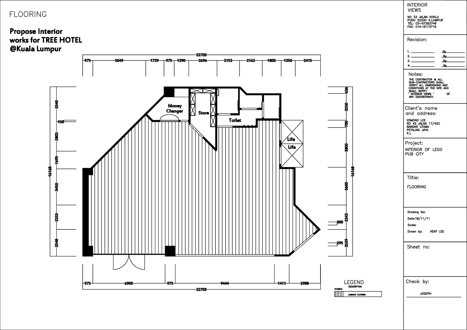 Portfolio: HOTEL LOBBY - #AutoCad #3Dmax