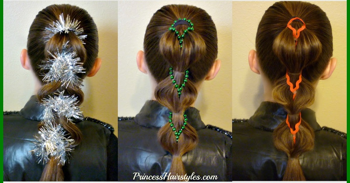 Decorated Pull Through Braids! 3 Holiday Hairstyle Ideas | Hairstyles ...