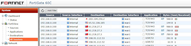 網路工程師雜記: Installing a FortiGate in Transparent mode(以透通模式安裝FortiGate)