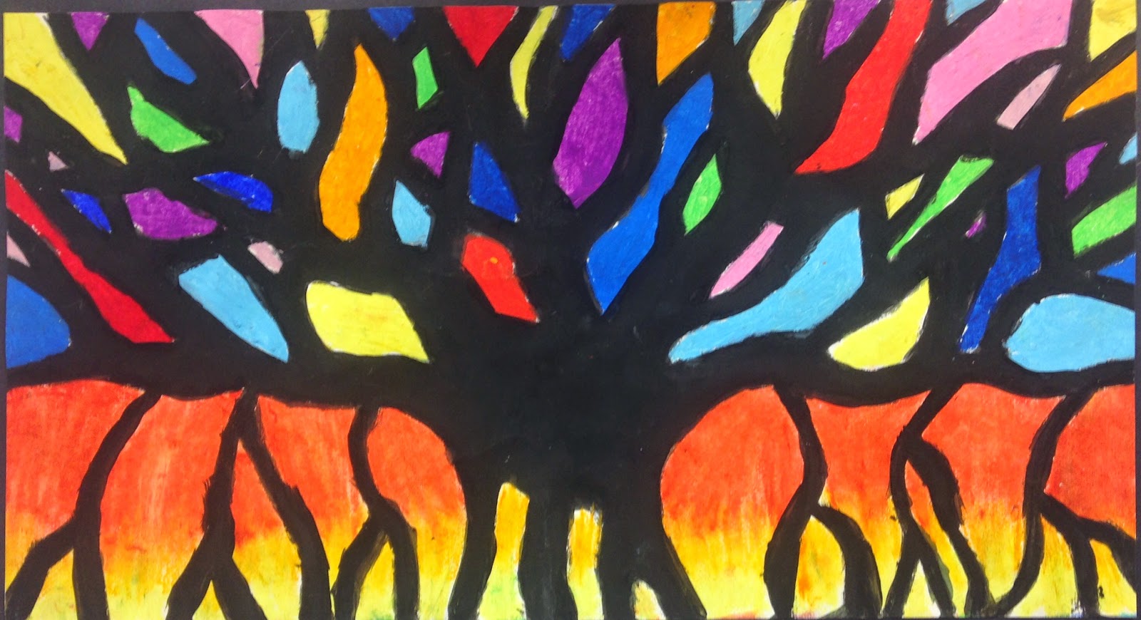 Sylvandale Middle School Art Class: Blazing Banyan Tree