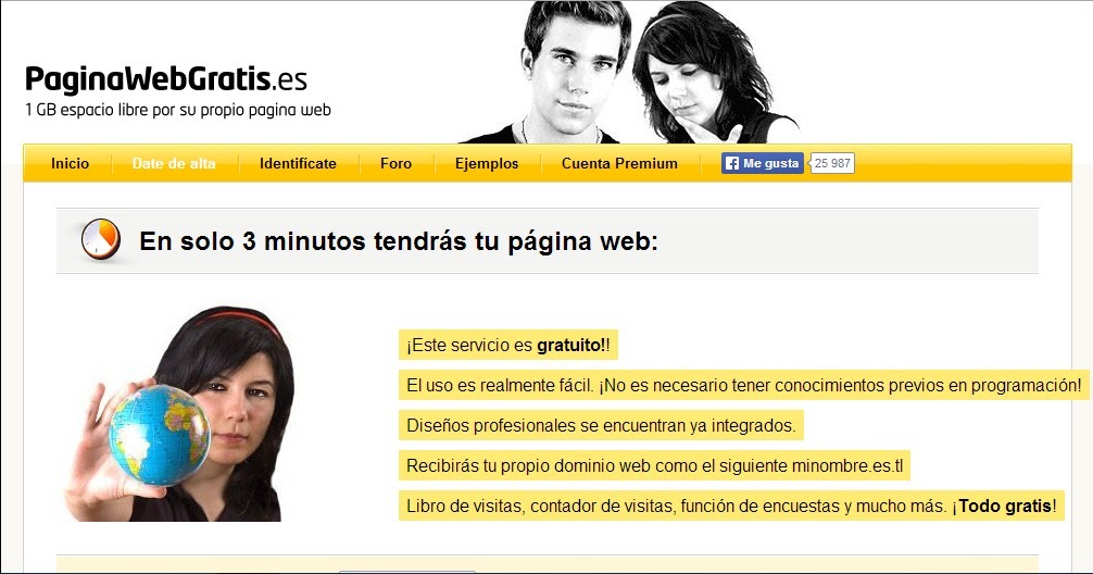Tutoriales y Programas: Donde crear una pagina web gratis