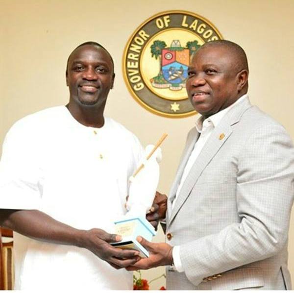 Singer AKON visits Governor Ambode of Lagos on his 'Lighting up Africa ...