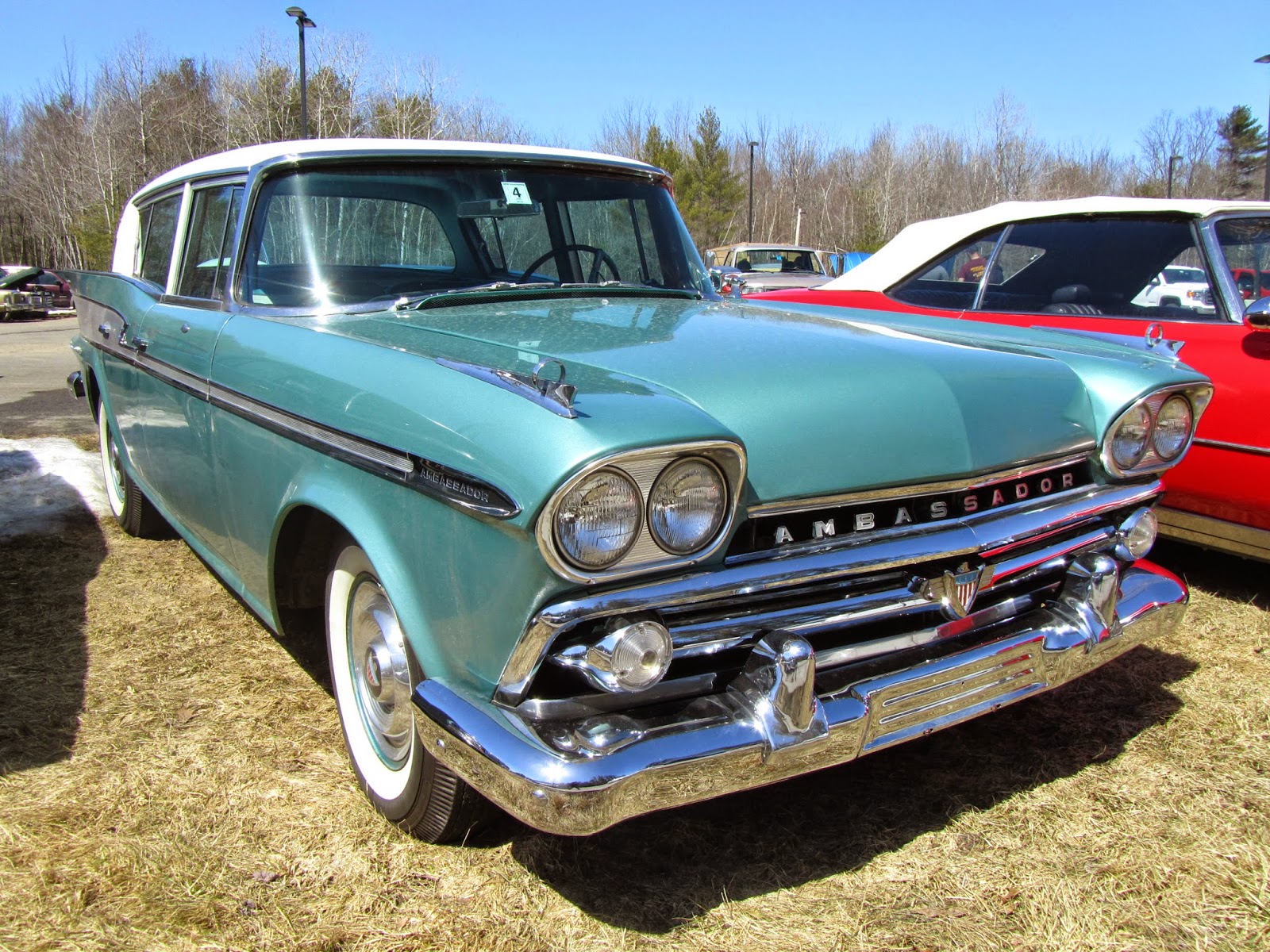 autoliterate: 1959 Rambler Ambassador on the way to Goose Rocks Beach.