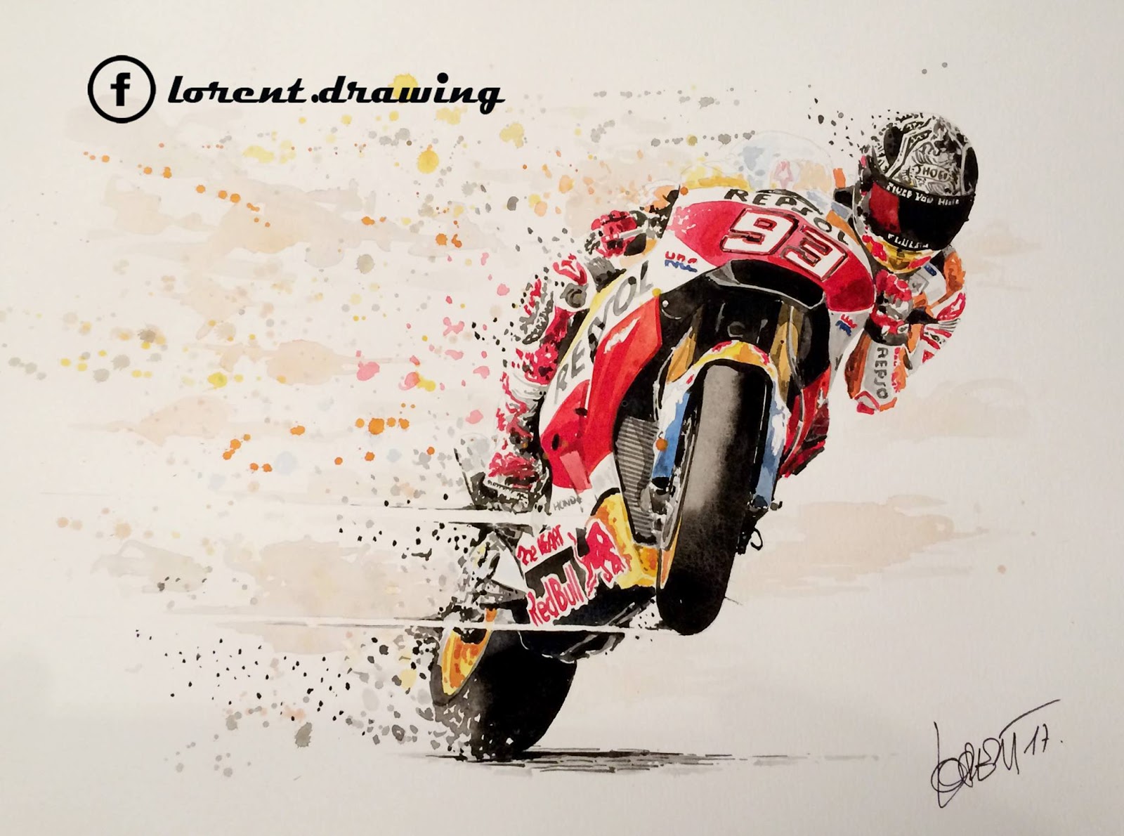 Racing Cafè: Motorcycle Art - Lorent Drawing