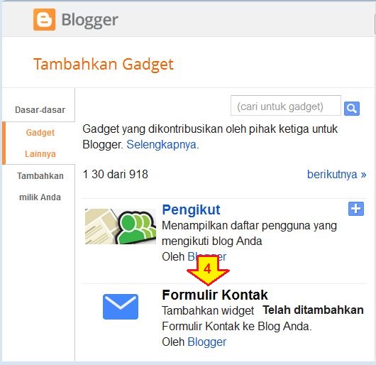 Cara membuat formulir kontak email pada blog ~ Cara Gea