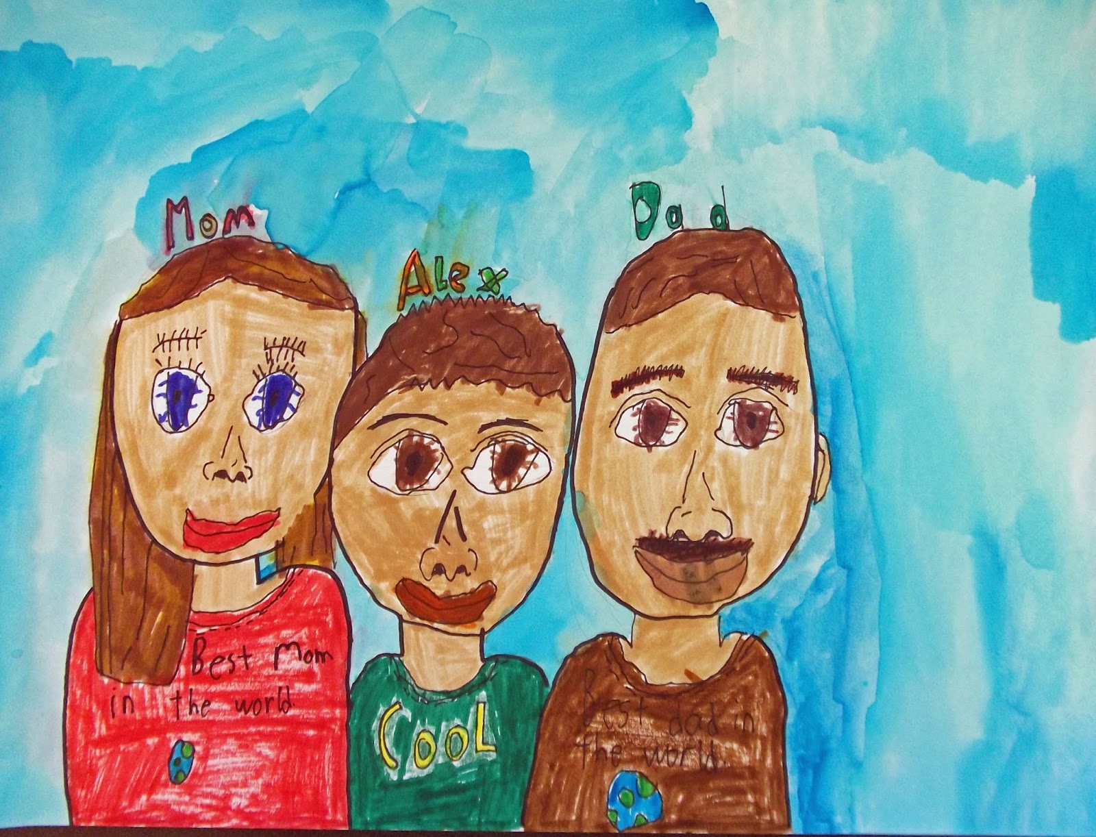 Suffield Elementary Art Blog!: 3rd Grade Family Portraits